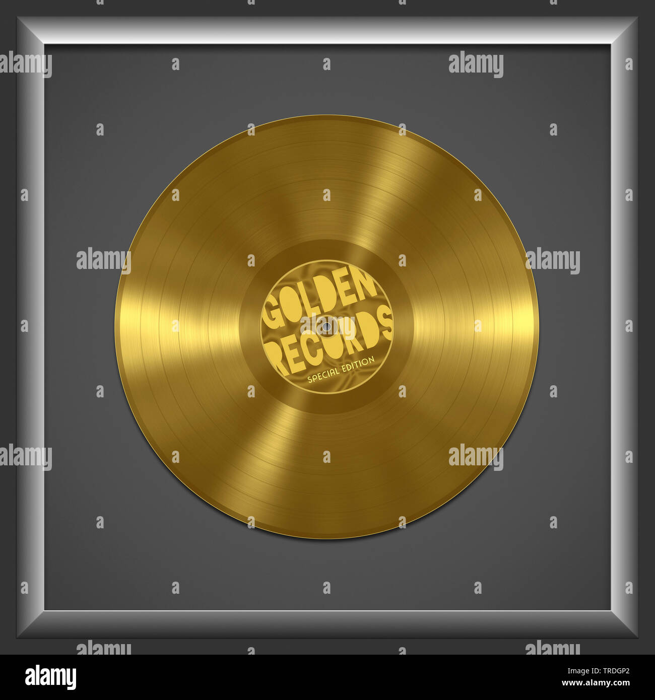 Gold record frame hi-res stock photography and images - Alamy