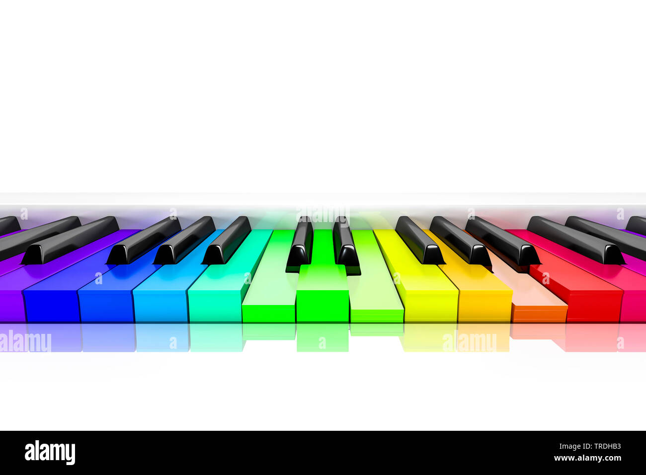 3d rendering of a piano keys background Stock Photo - Alamy
