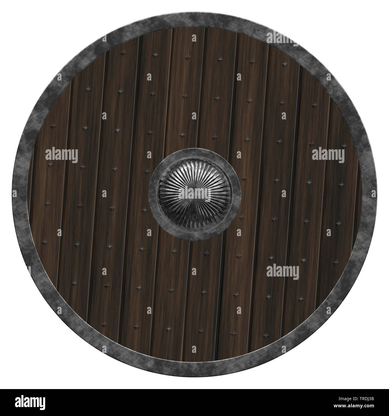 Round metal medieval knights shield hi-res stock photography and images ...