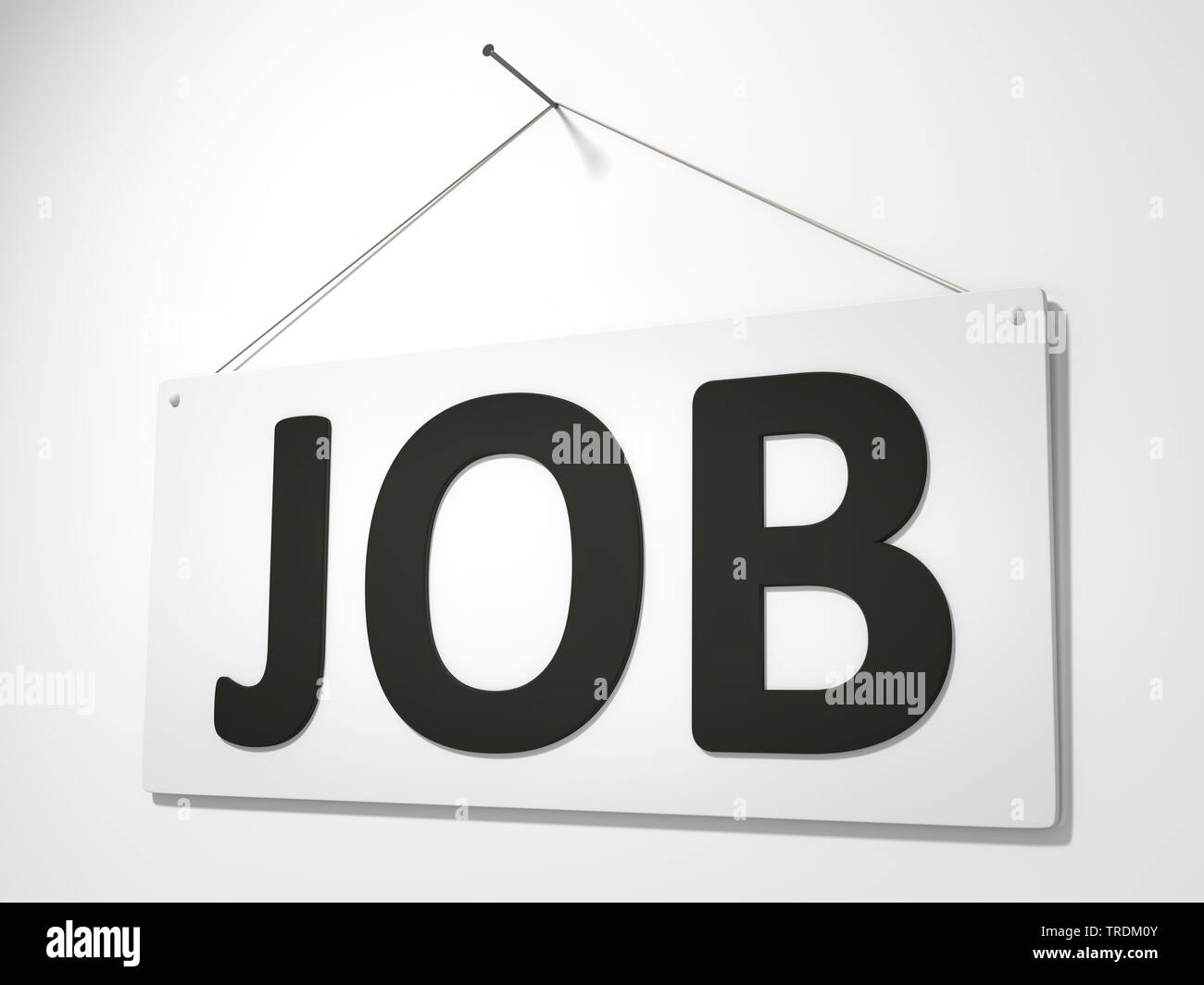 3D computer graphic, sign lettering job Stock Photo - Alamy