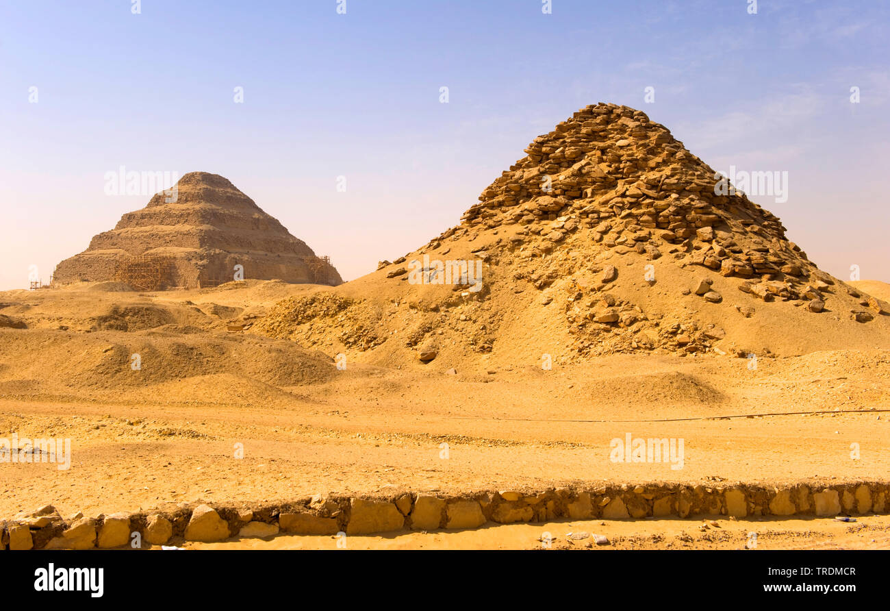 pyramid of Djoser, Egypt, Sakkara Stock Photo - Alamy