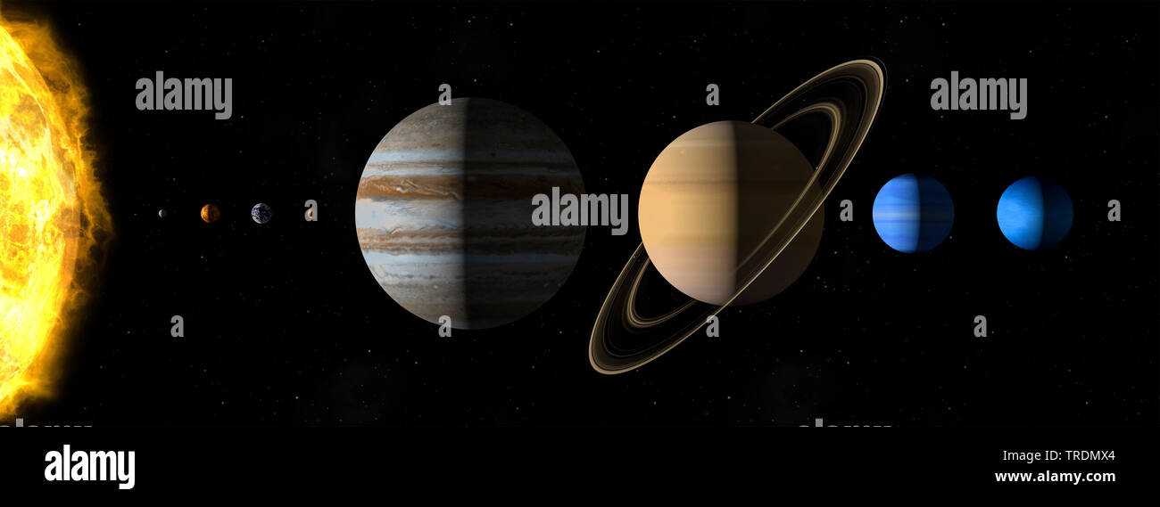 Solar system diagram hi-res stock photography and images - Alamy