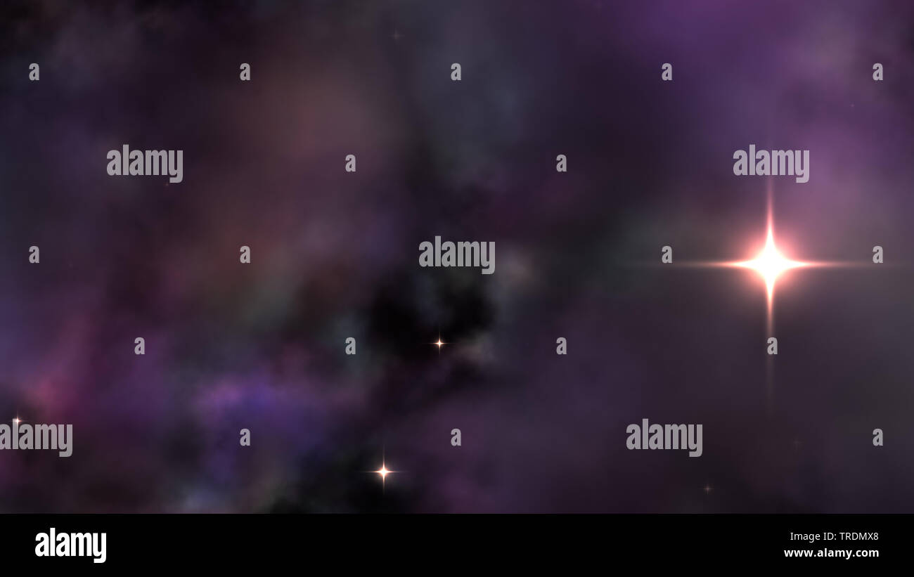 3d rendering of a deep space nebula Stock Photo - Alamy