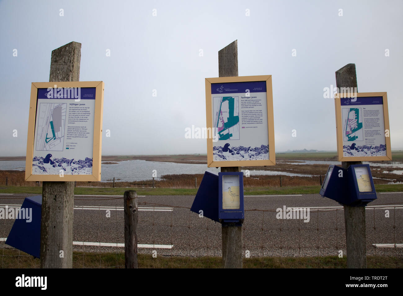 information board at De Putten, Netherlands, Northern Netherlands Stock ...