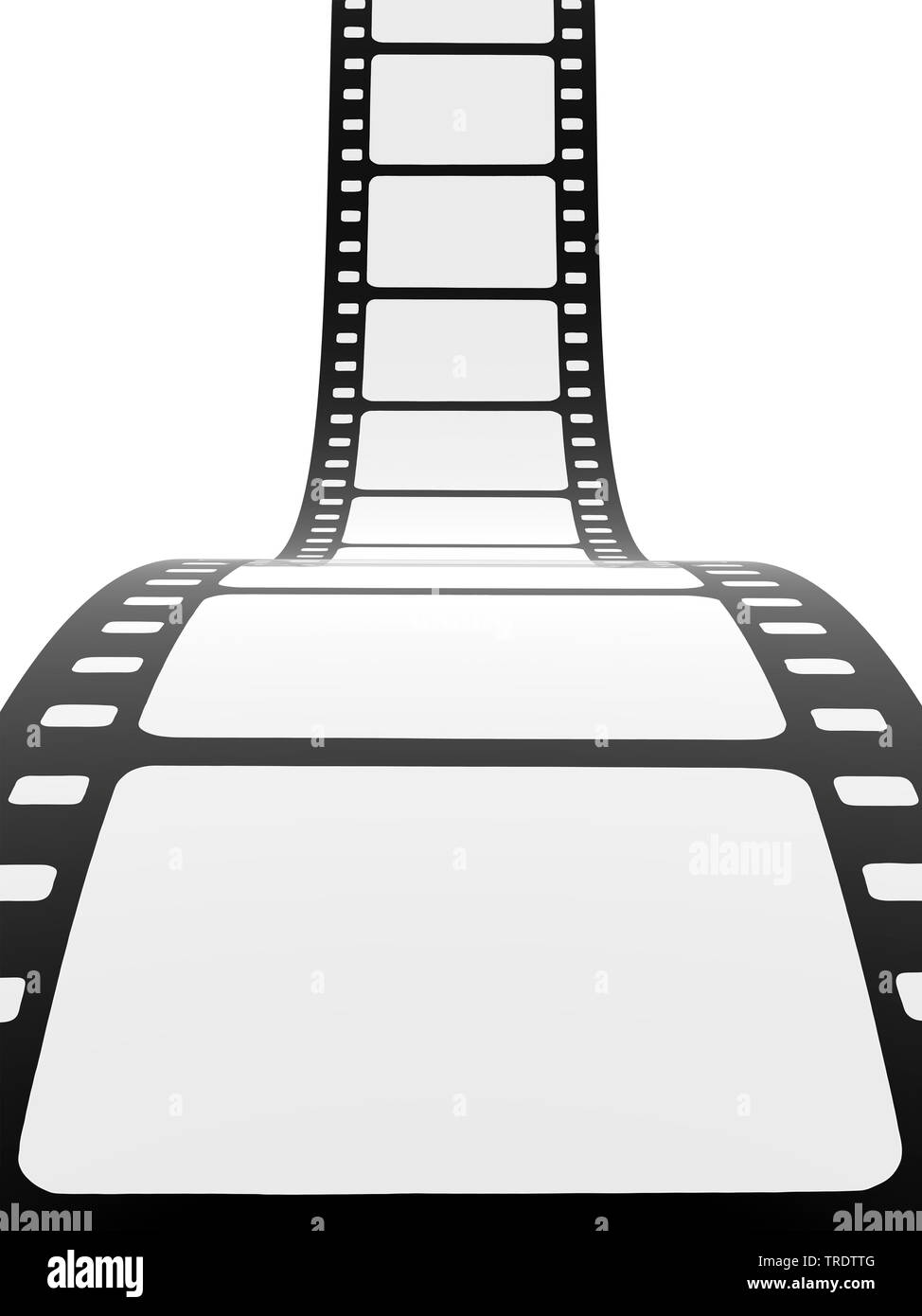 illustration of a film strip frame Stock Photo - Alamy