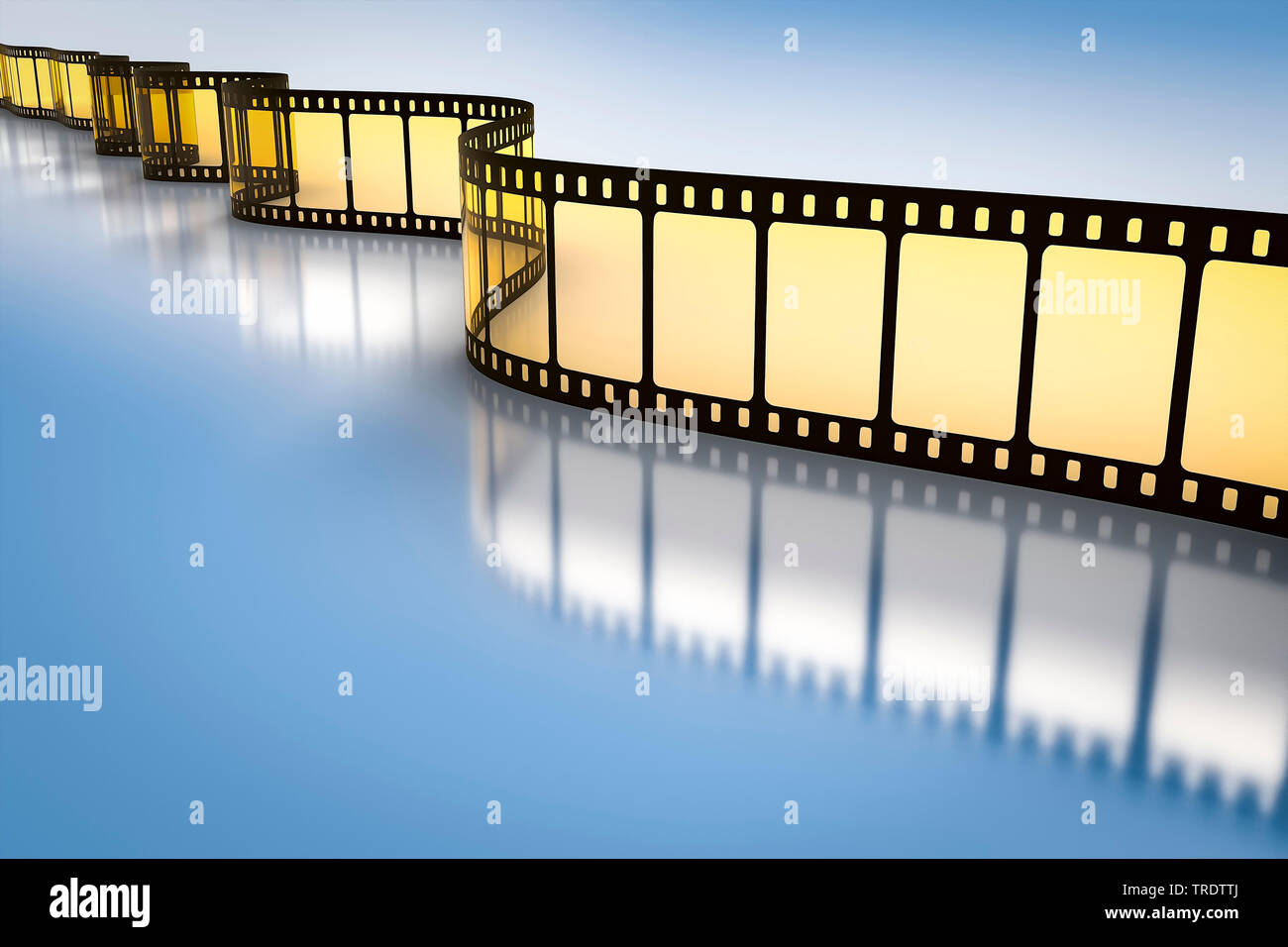 illustration of a film strip frame Stock Photo - Alamy