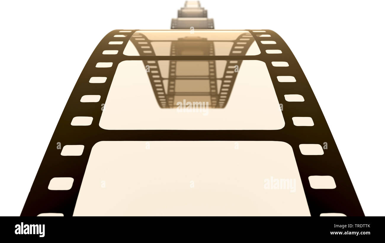 illustration of a film strip frame Stock Photo - Alamy