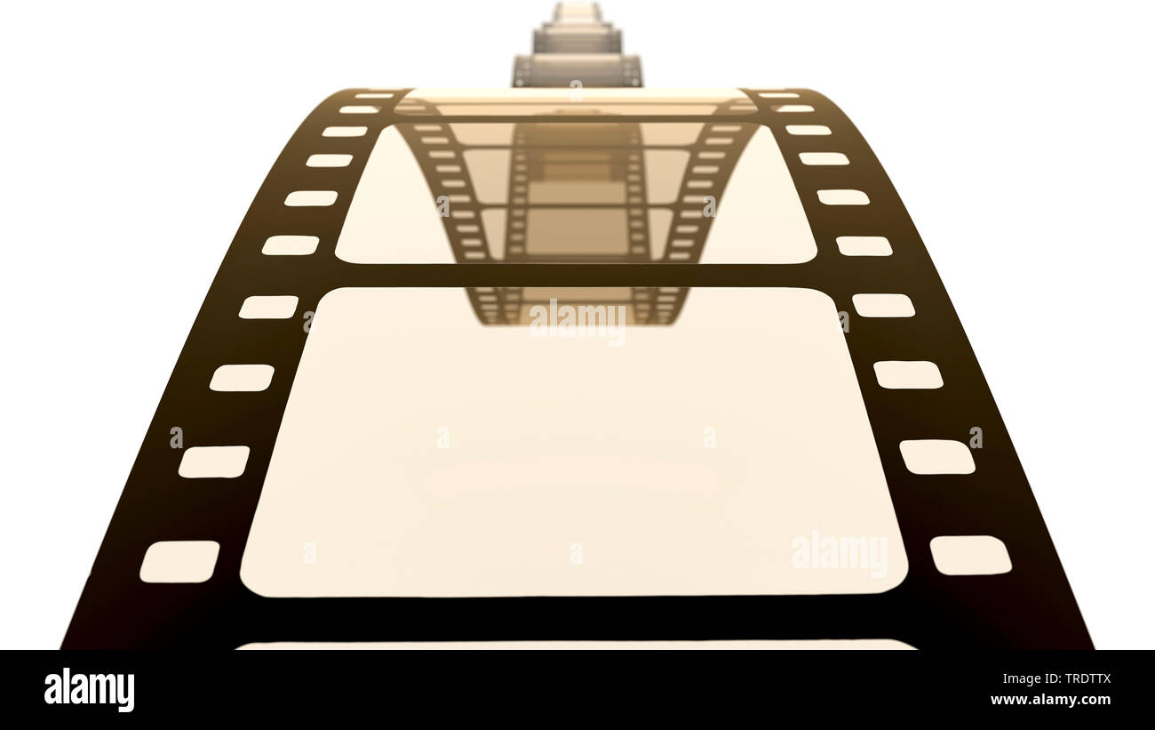 illustration of a film strip frame Stock Photo - Alamy