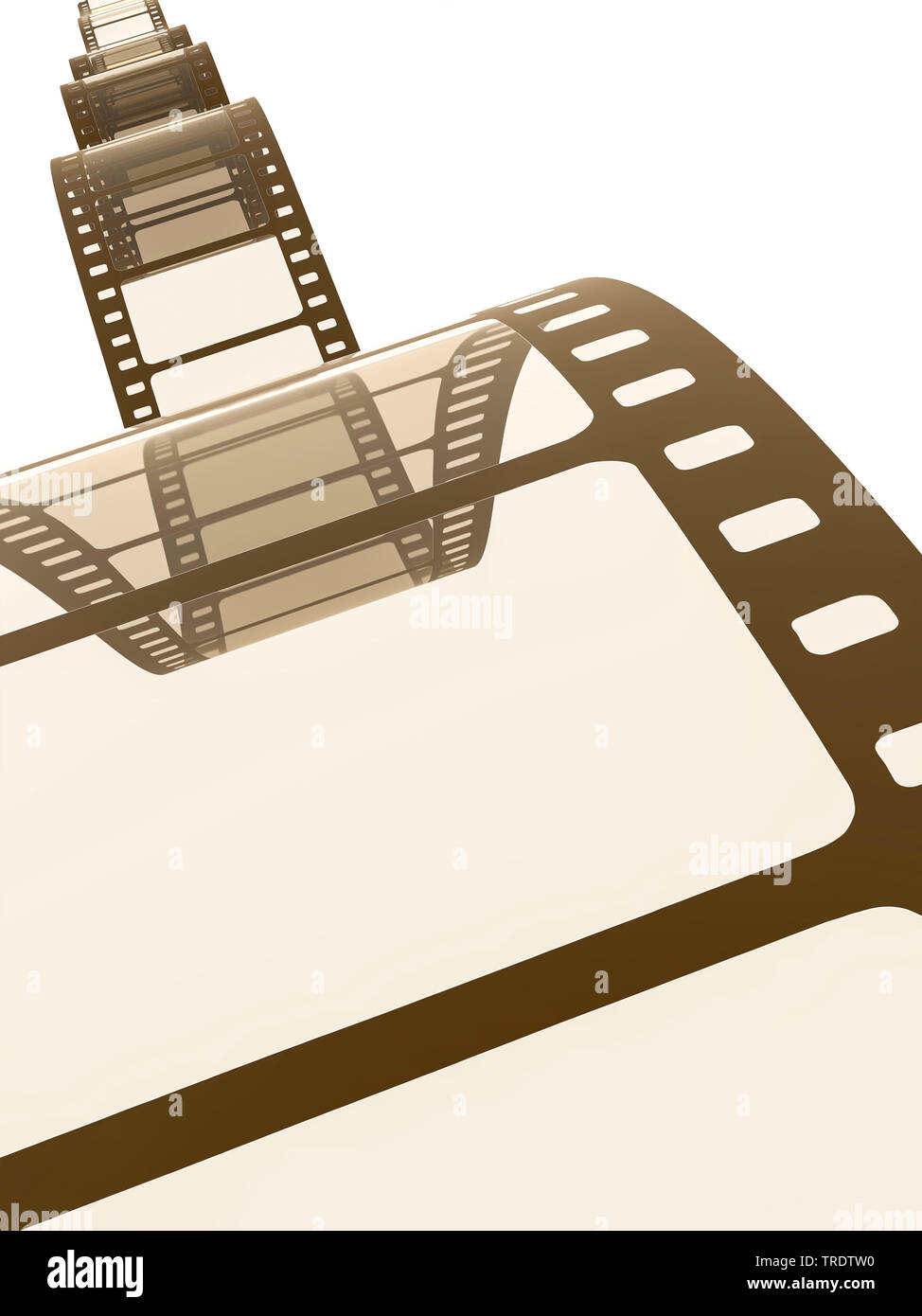 illustration of a film strip frame Stock Photo - Alamy