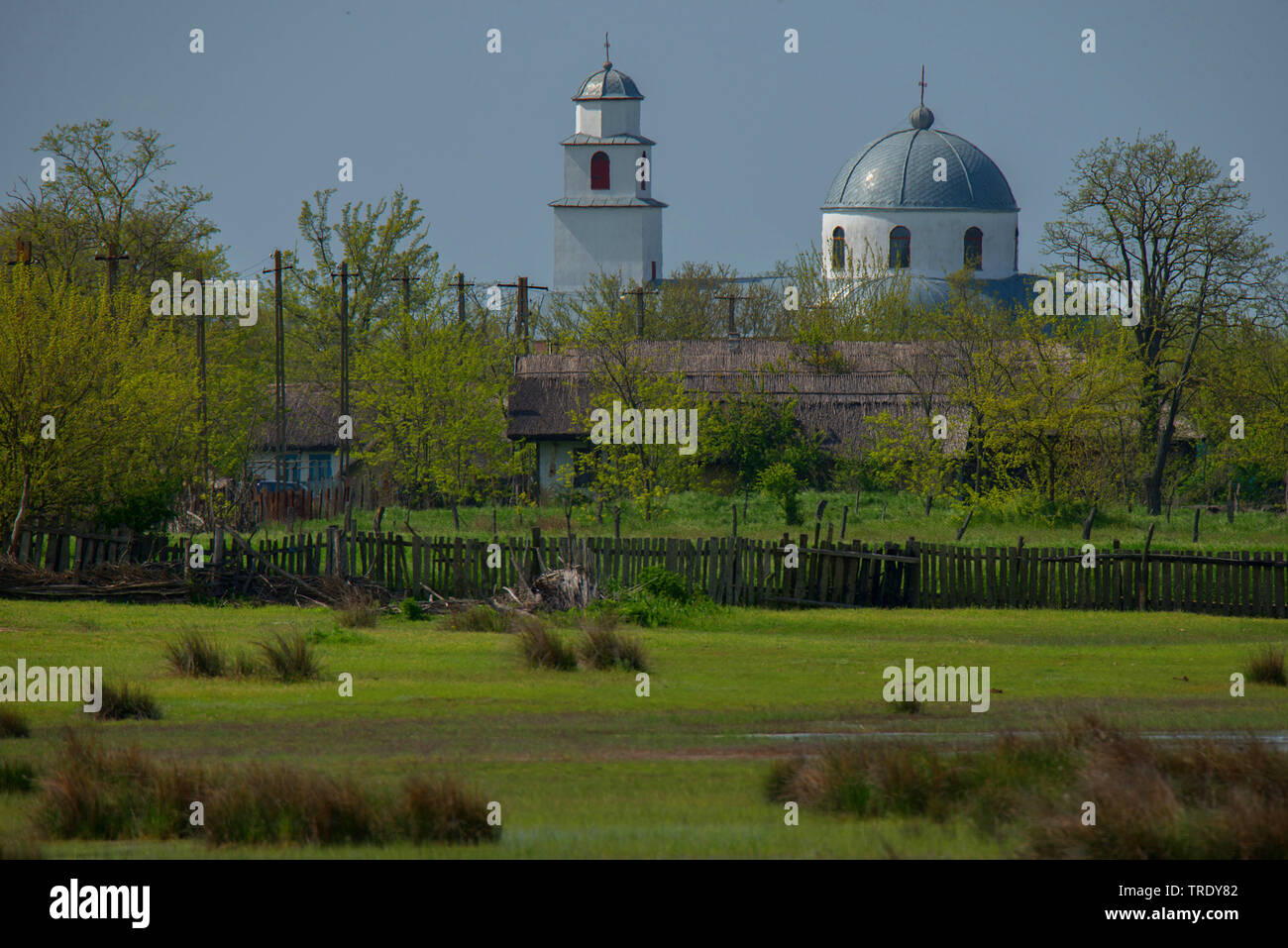 orthodox church of Letea, Romania, Letea Stock Photo - Alamy