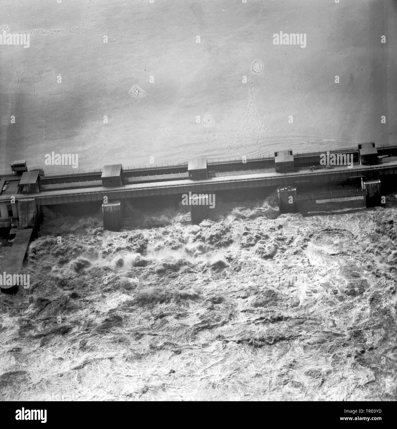 Hochwasser in the area of Simbach/Inn, historical aerial photo from the ...