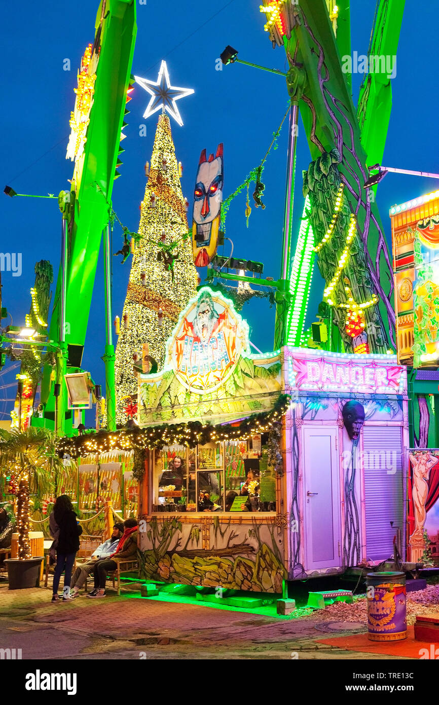 Christmas kermis Crange, Germany, North Rhine-Westphalia, Ruhr Area ...