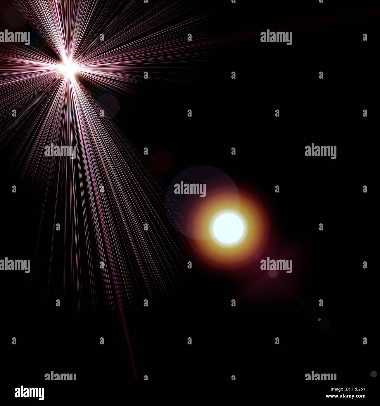 bright stars in the sky, computer graphic Stock Photo - Alamy
