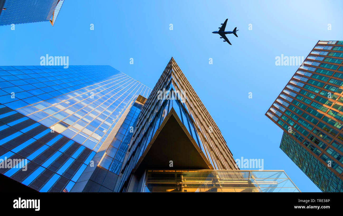 Plane Flying Over City High Resolution Stock Photography and Images - Alamy