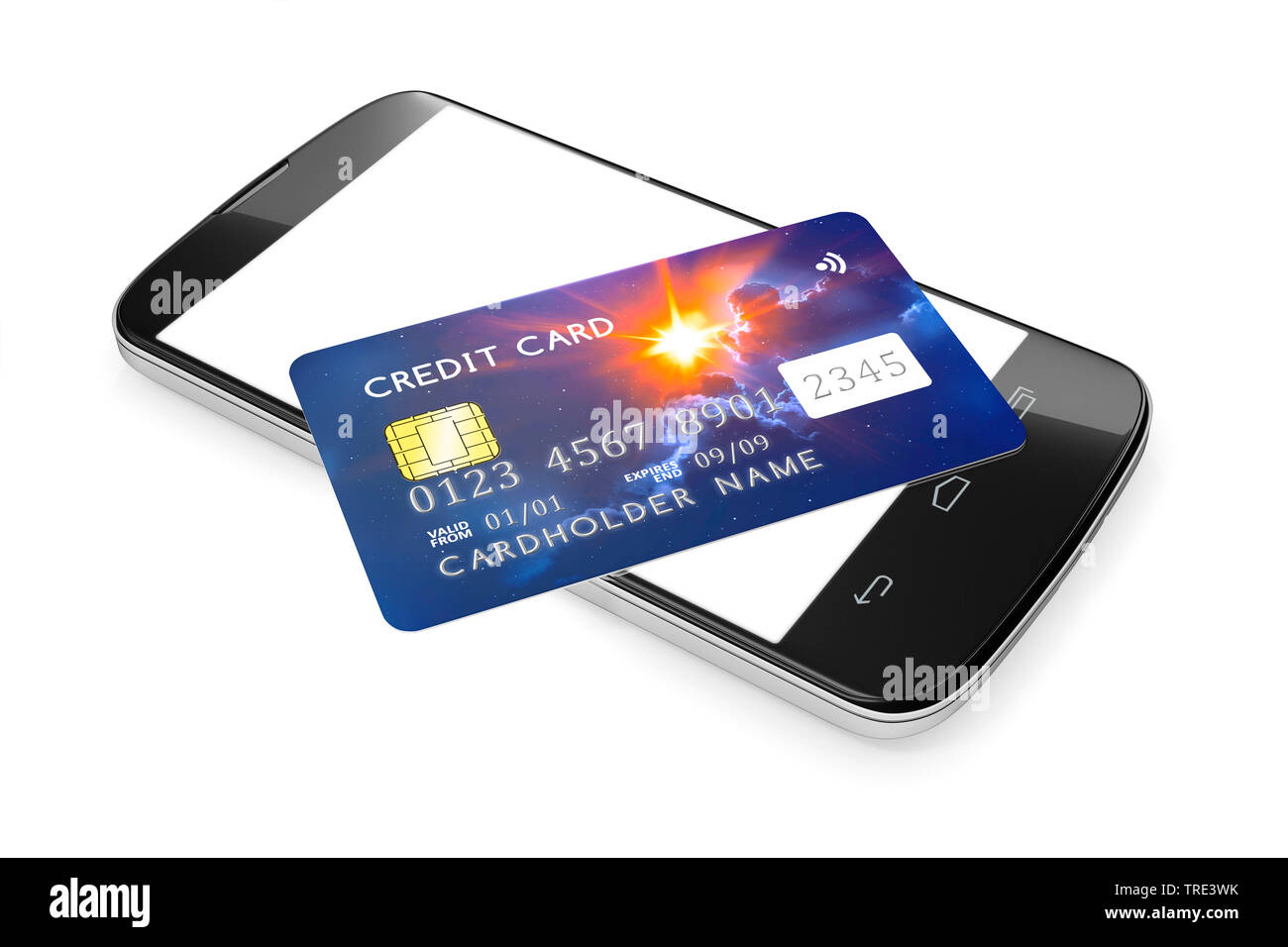 Card not present payments phone Cut Out Stock Images & Pictures - Alamy