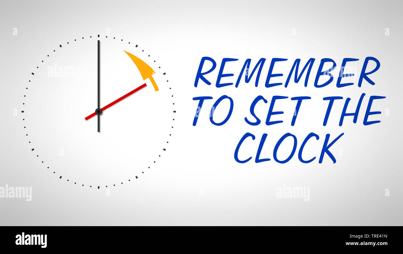 Putting clock back hi-res stock photography and images - Alamy