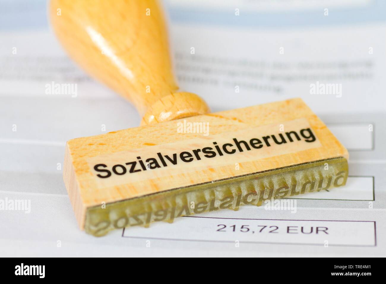 stamp lettering Erbschaftssteuer, inheritance tax, Germany Stock Photo ...