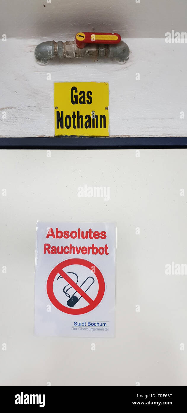 gas emergency switch, Germany Stock Photo - Alamy