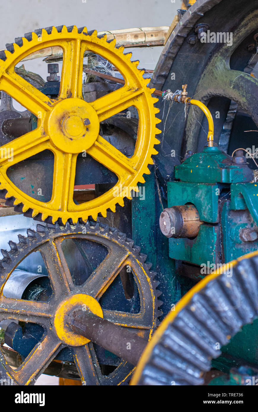 Gears of mechanical parts of transmission of motion, taken at the ...