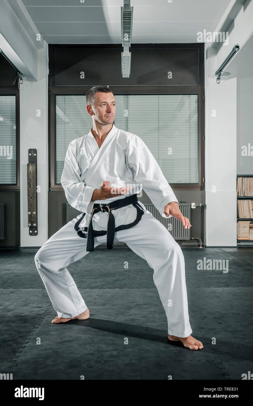 man training Taekwondo Stock Photo - Alamy