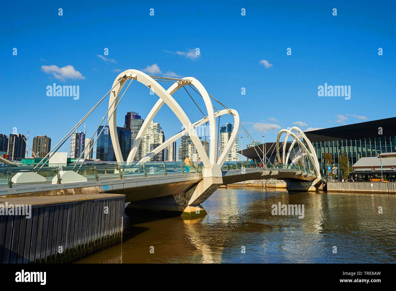 Seafarers Bridge in Melbourne City Centre at the yarra river at spring ...