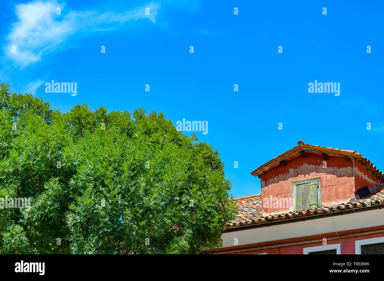 Top of an house Stock Photo - Alamy
