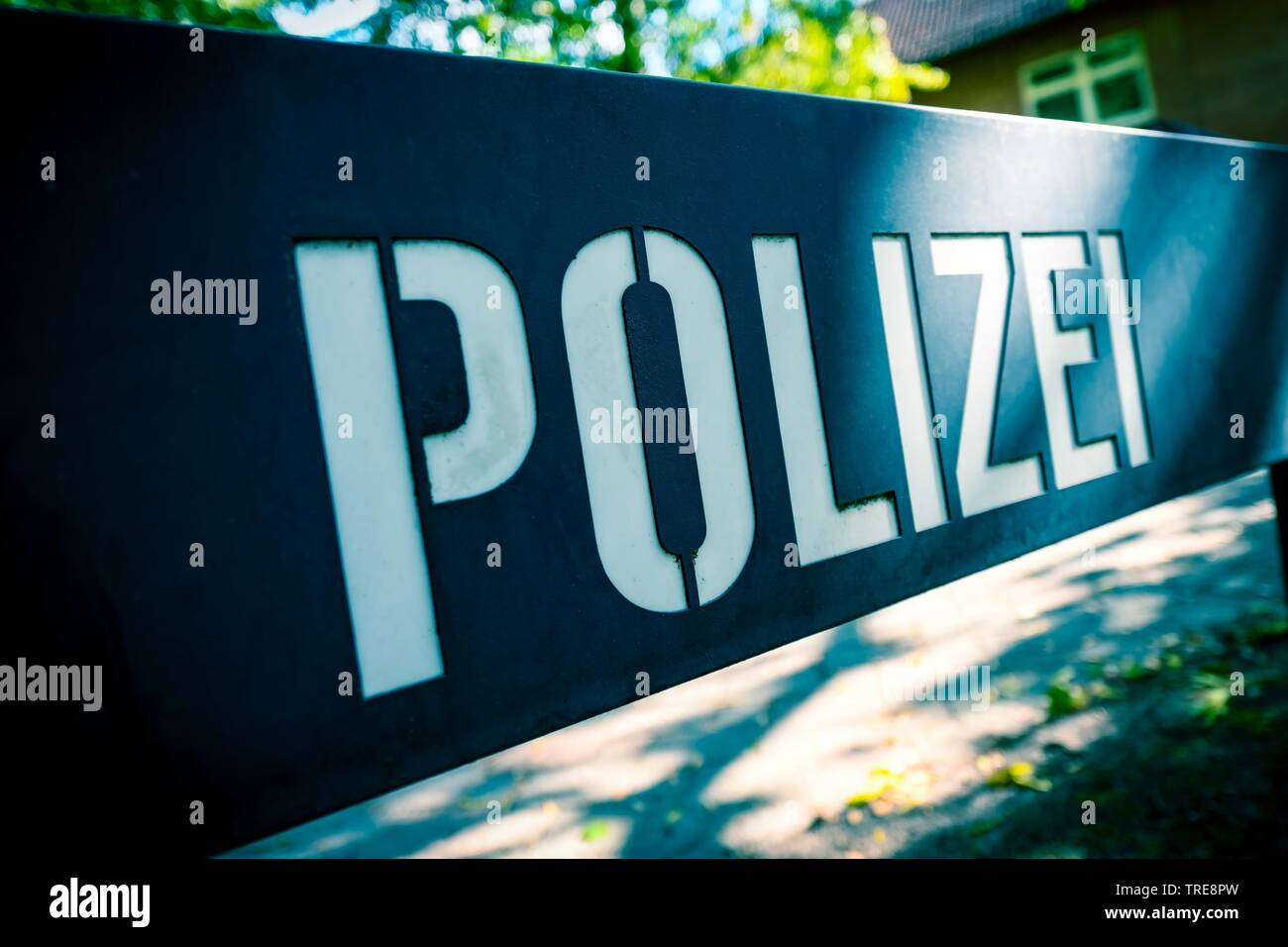 Polizei Sign High Resolution Stock Photography and Images - Alamy