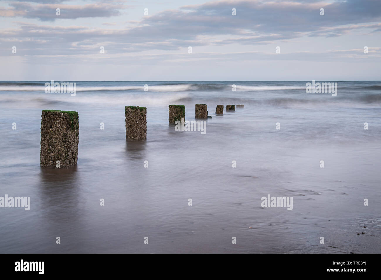 Rock groynes hi-res stock photography and images - Alamy
