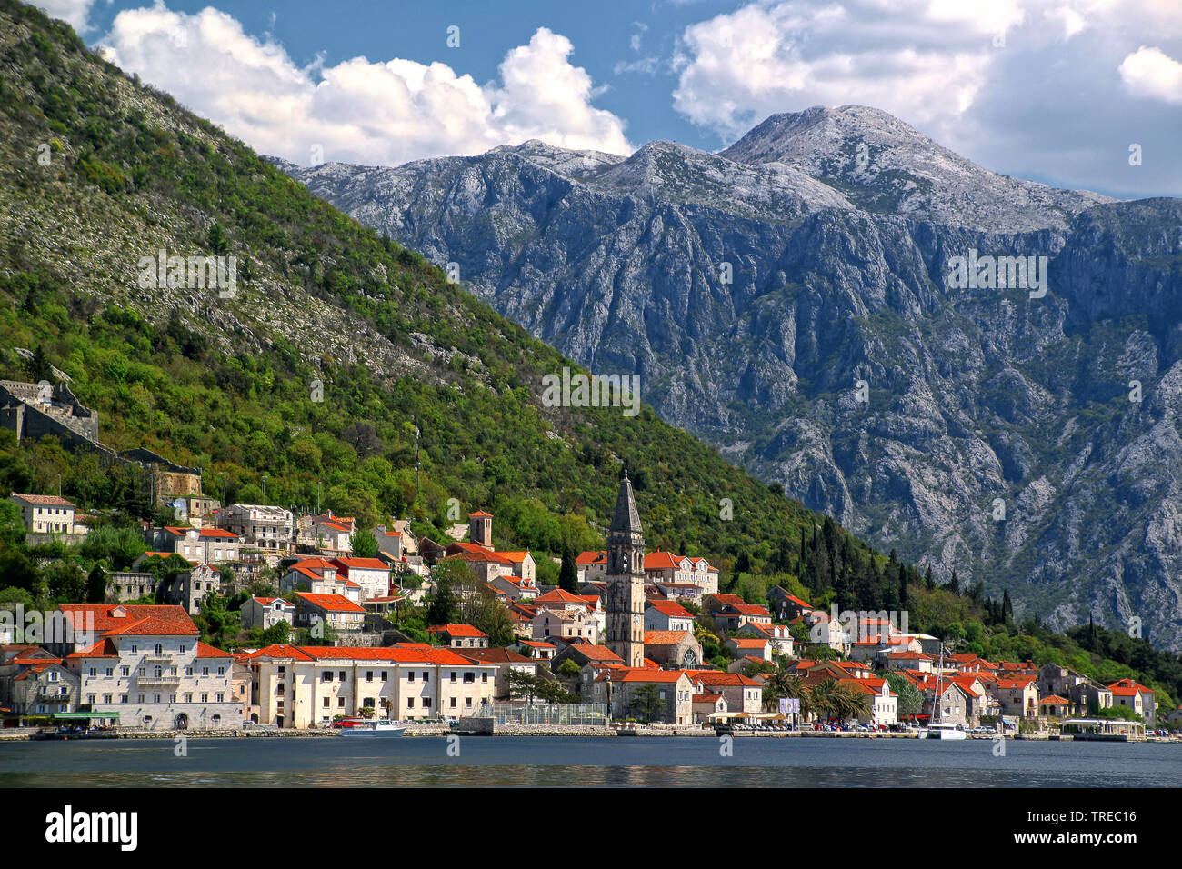 Perast, Isand Gospa, Montenegro, Perast Stock Photo - Alamy