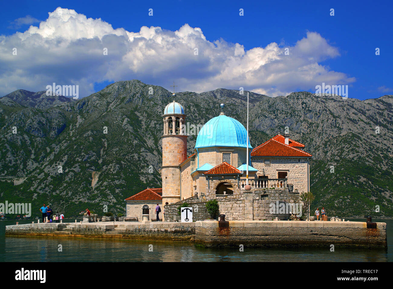 Perast, island Gospa, Montenegro, Perast Stock Photo - Alamy