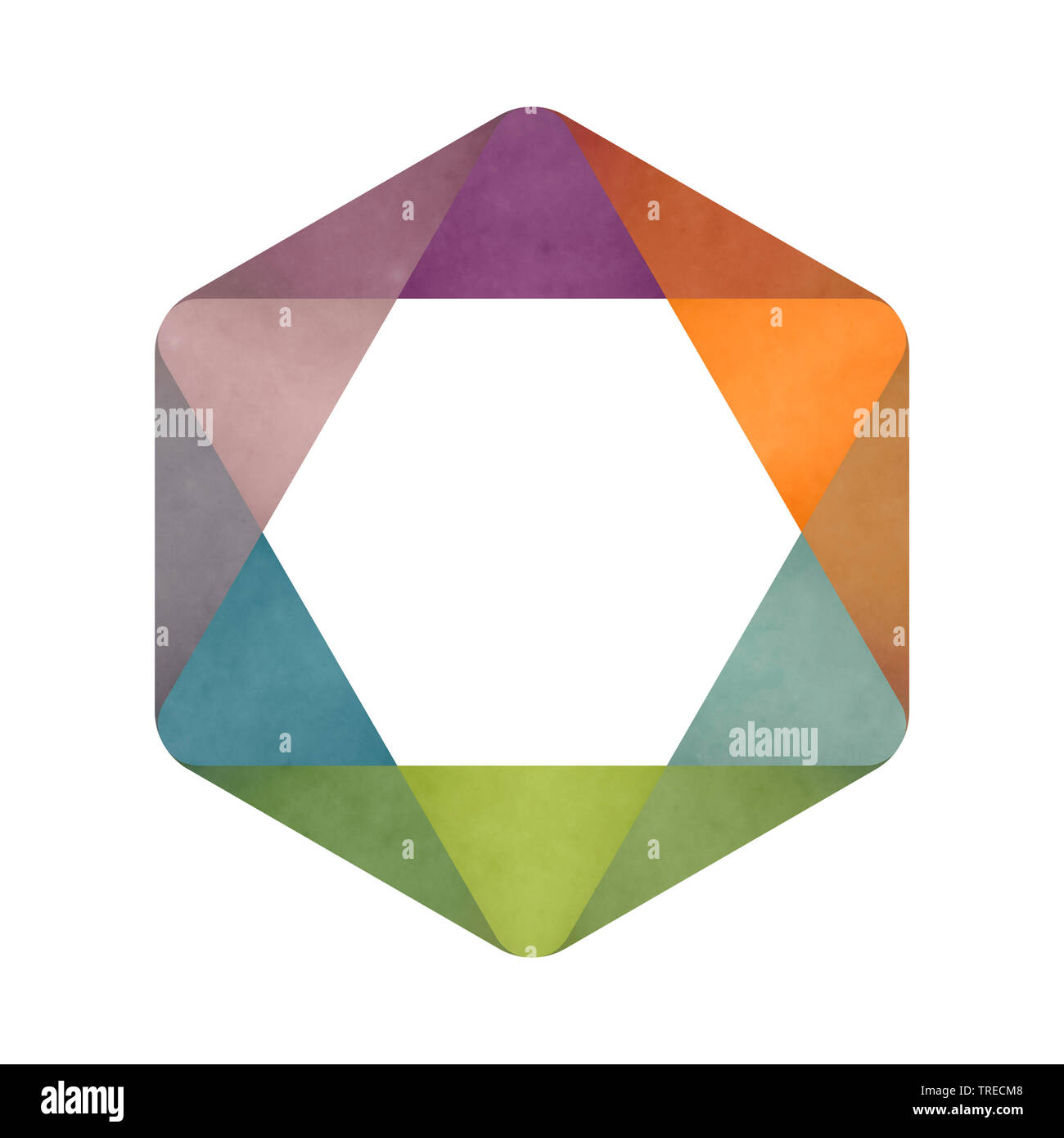 Hexagon chart Cut Out Stock Images & Pictures - Alamy