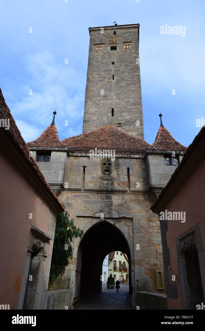 Tower and Gate, Rothenburg, Germany Stock Photo - Alamy
