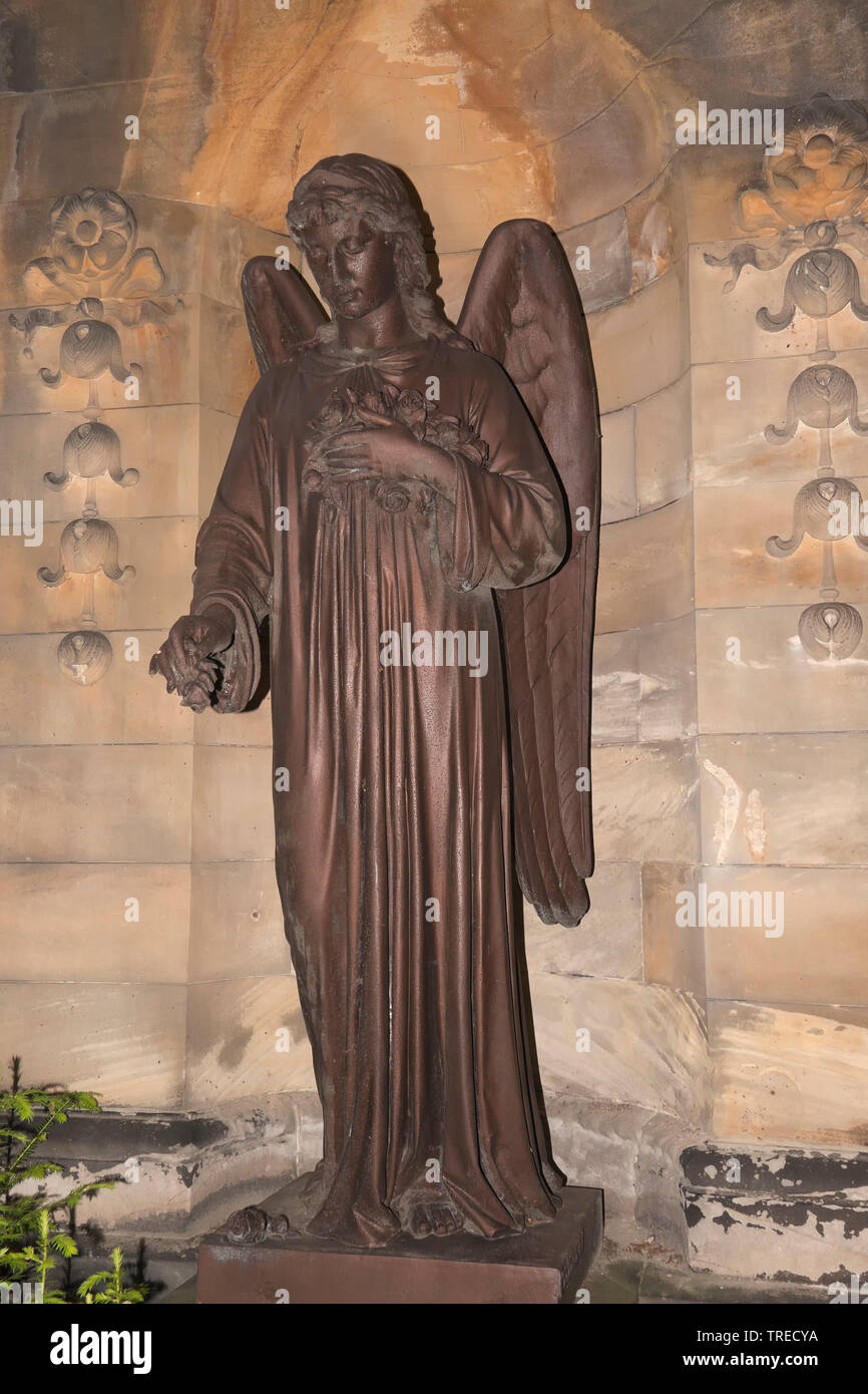 Nameless grave from the 19th century on a Berlin cemetery, Germany ...
