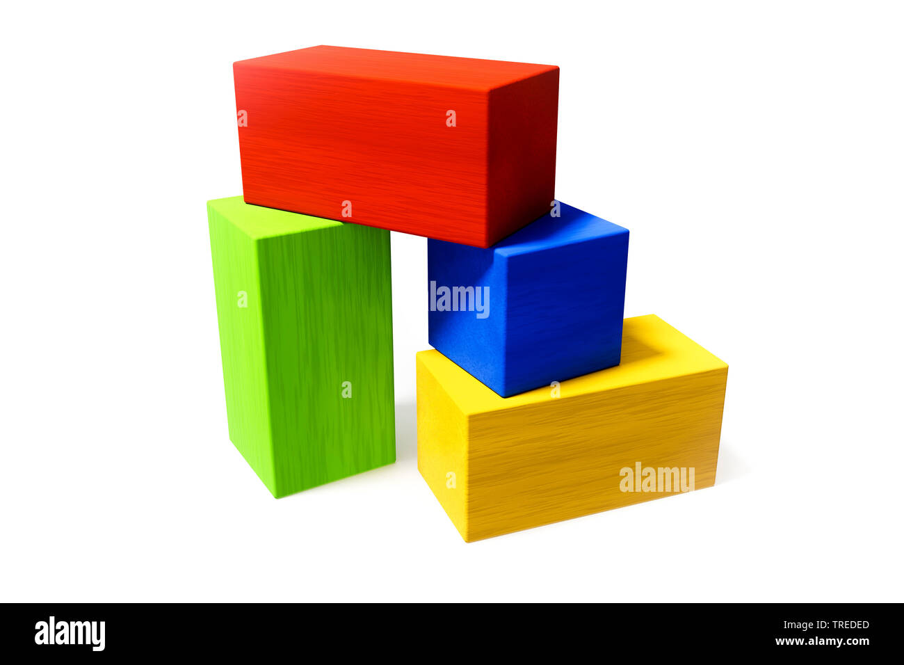 Toy building bricks tower hi-res stock photography and images - Alamy