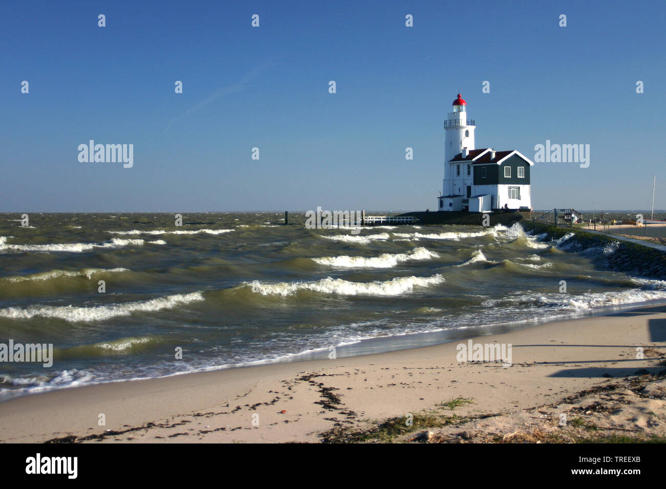 Paard van Marken lighthouse, Netherlands Stock Photo - Alamy