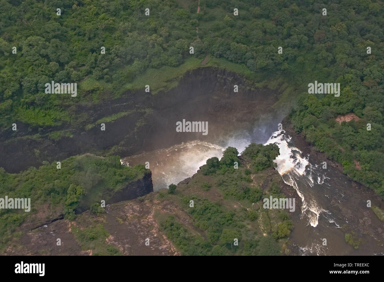 Aerial view of victoria falls hi-res stock photography and images - Alamy