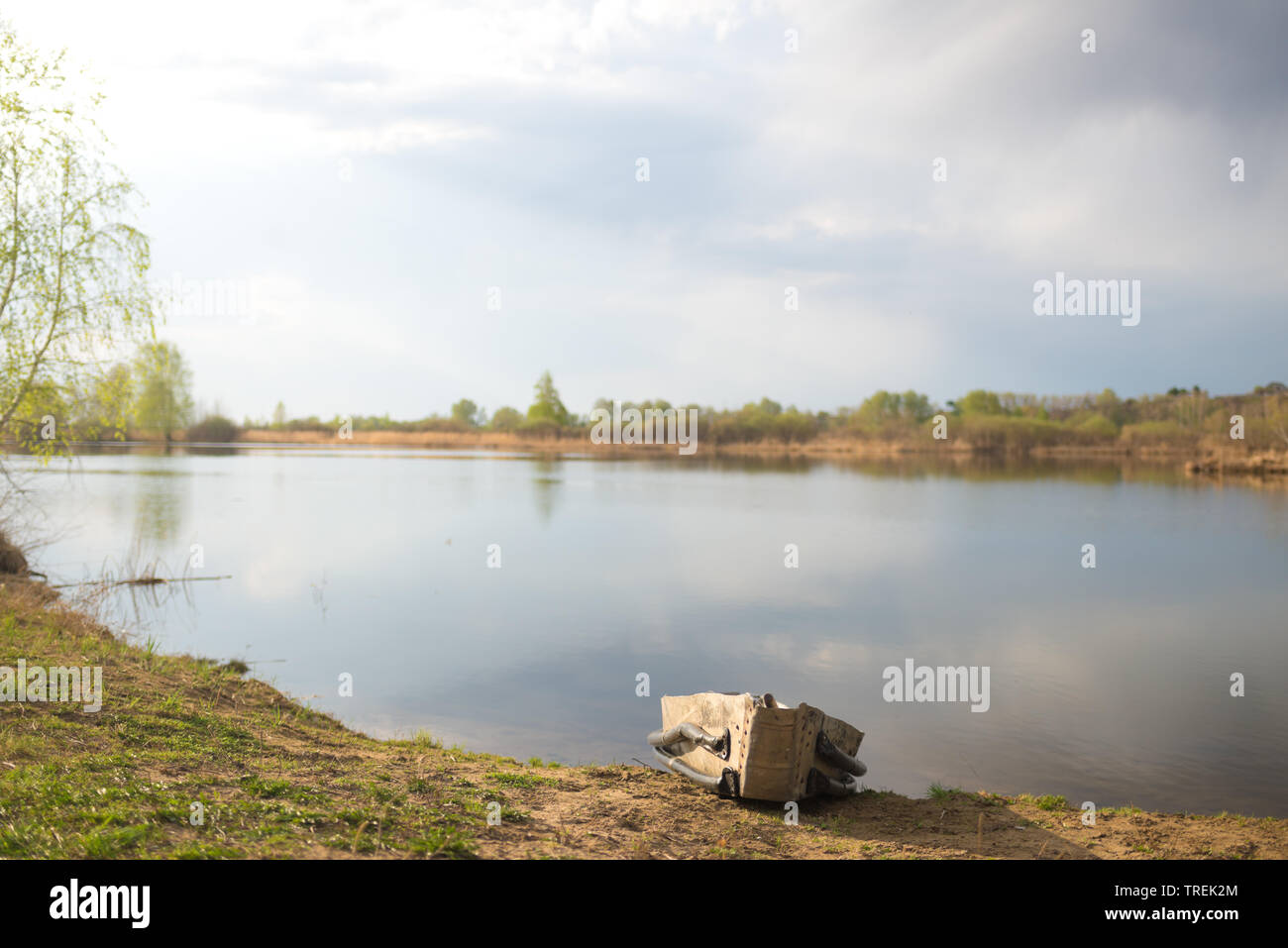 Beautiful spring lake Stock Photo - Alamy
