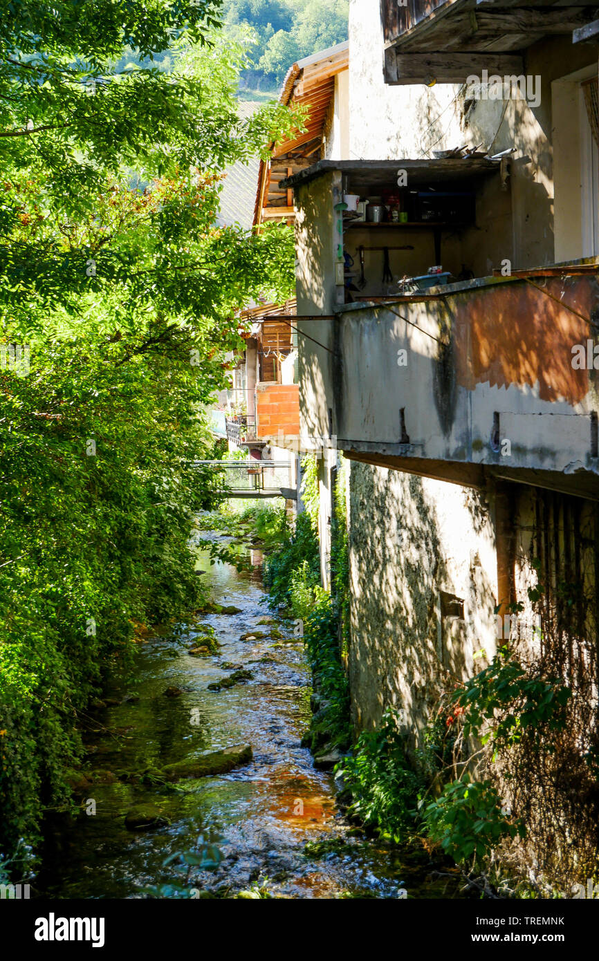 Le Veyron river, Cerdon, Bugey, Ain, France Stock Photo - Alamy
