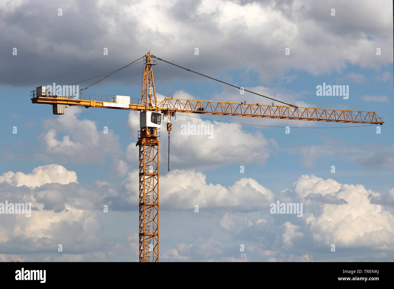 Blue construction crane hi-res stock photography and images - Alamy