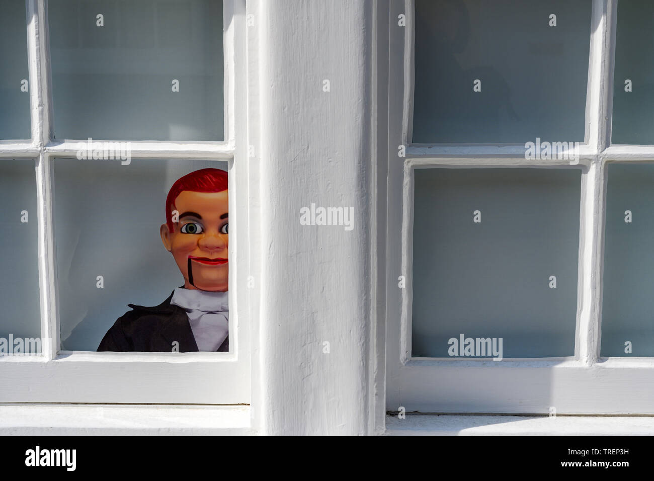 Face in the window Stock Photo - Alamy