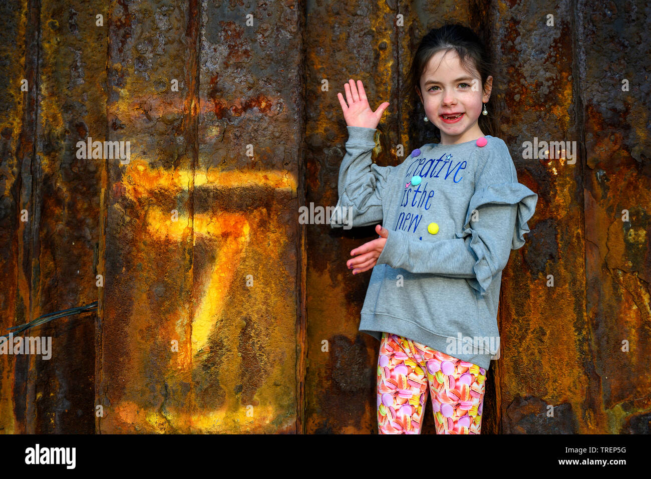 7-year old girl Stock Photo - Alamy