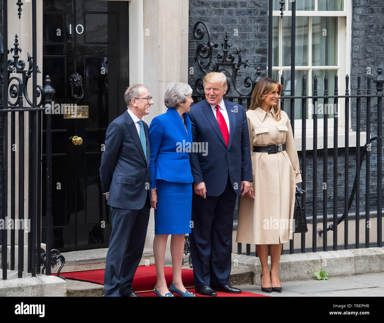 London, UK. 4th June, 2019. Trump meets May on day two of the US ...