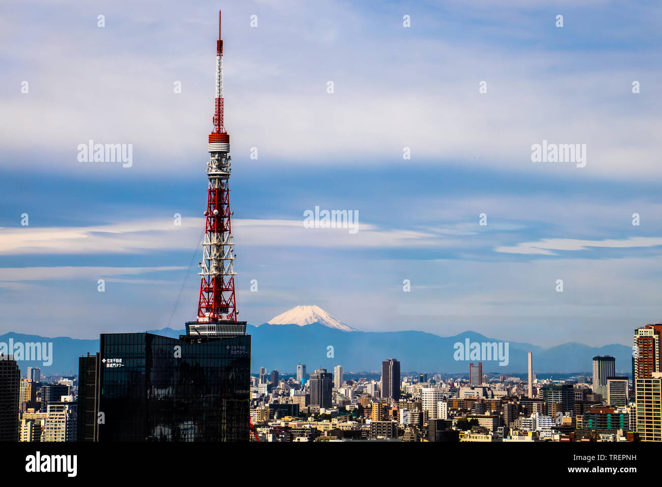 Tokyo Tower Fuji High Resolution Stock Photography and Images - Alamy