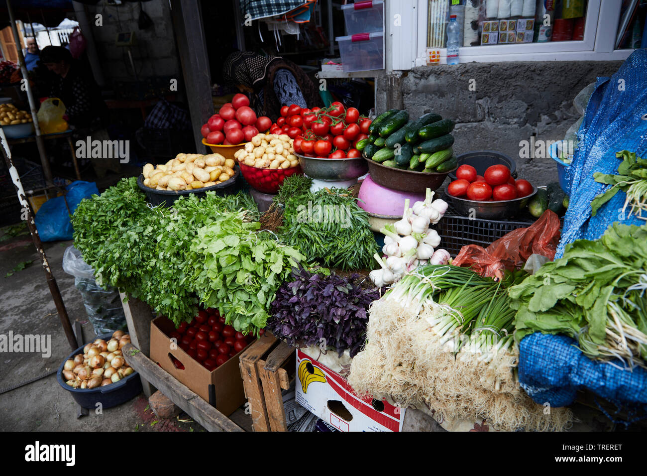 A local marketplace. Georgia Stock Photo - Alamy