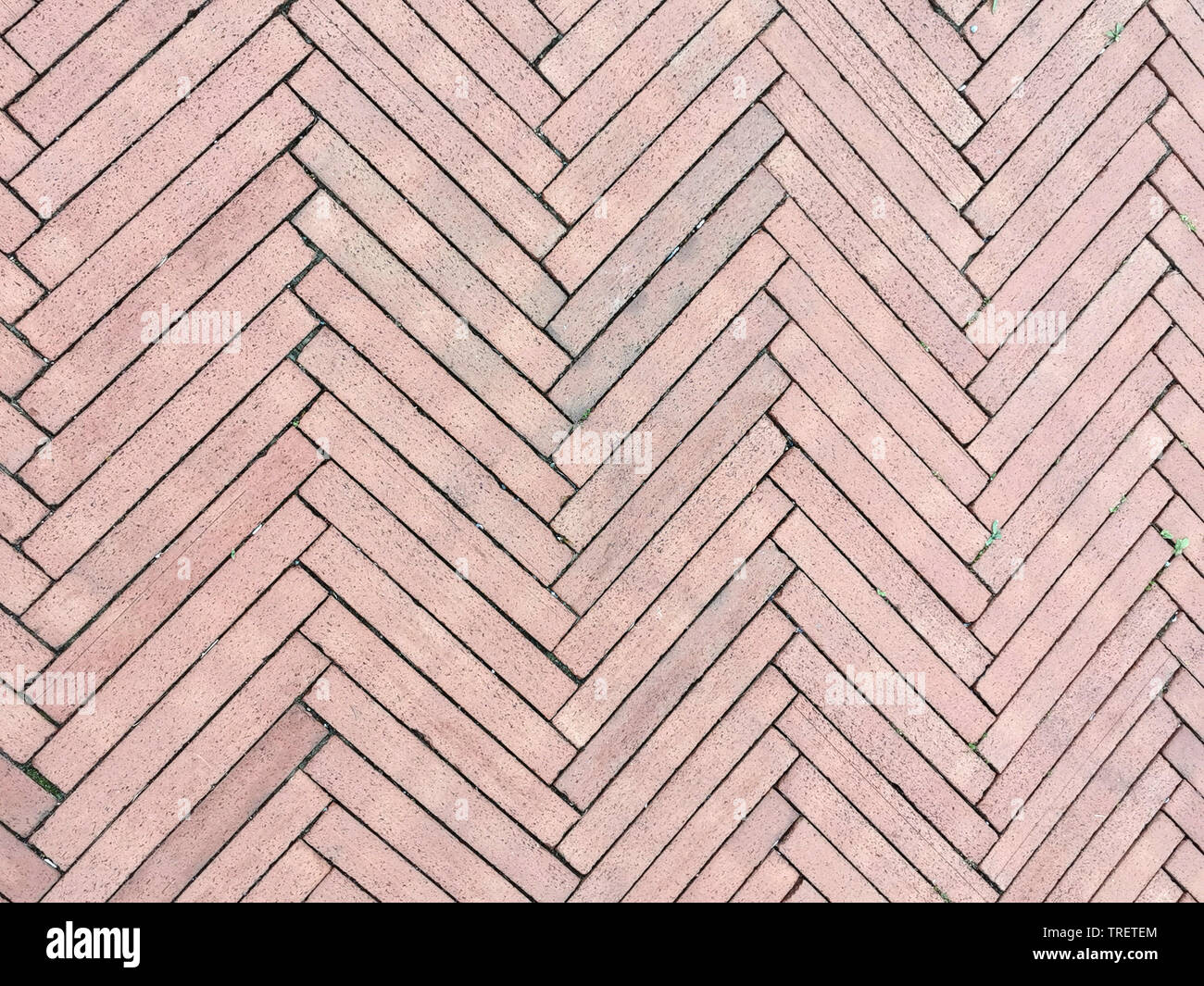 red bricks floor promenade walk background Stock Photo - Alamy