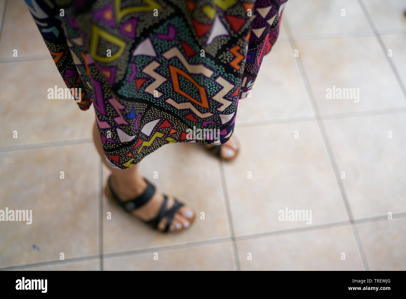 Dress and feet Stock Photo - Alamy