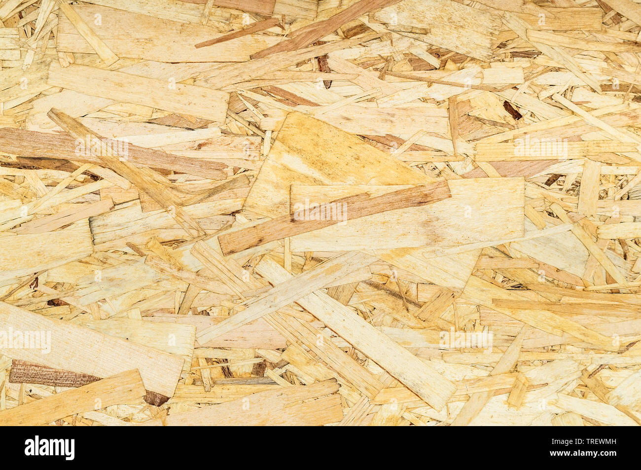 Pressed wooden panel background, seamless texture of oriented strand ...