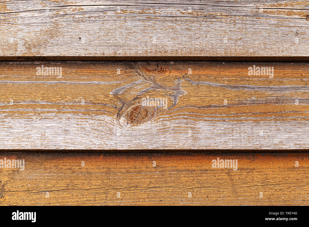 Rough wooden wall background texture, close up photo of an orange rural ...