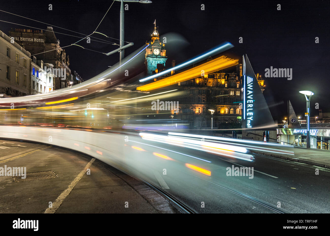 Edinburgh princes street edinburgh trams hi-res stock photography and ...