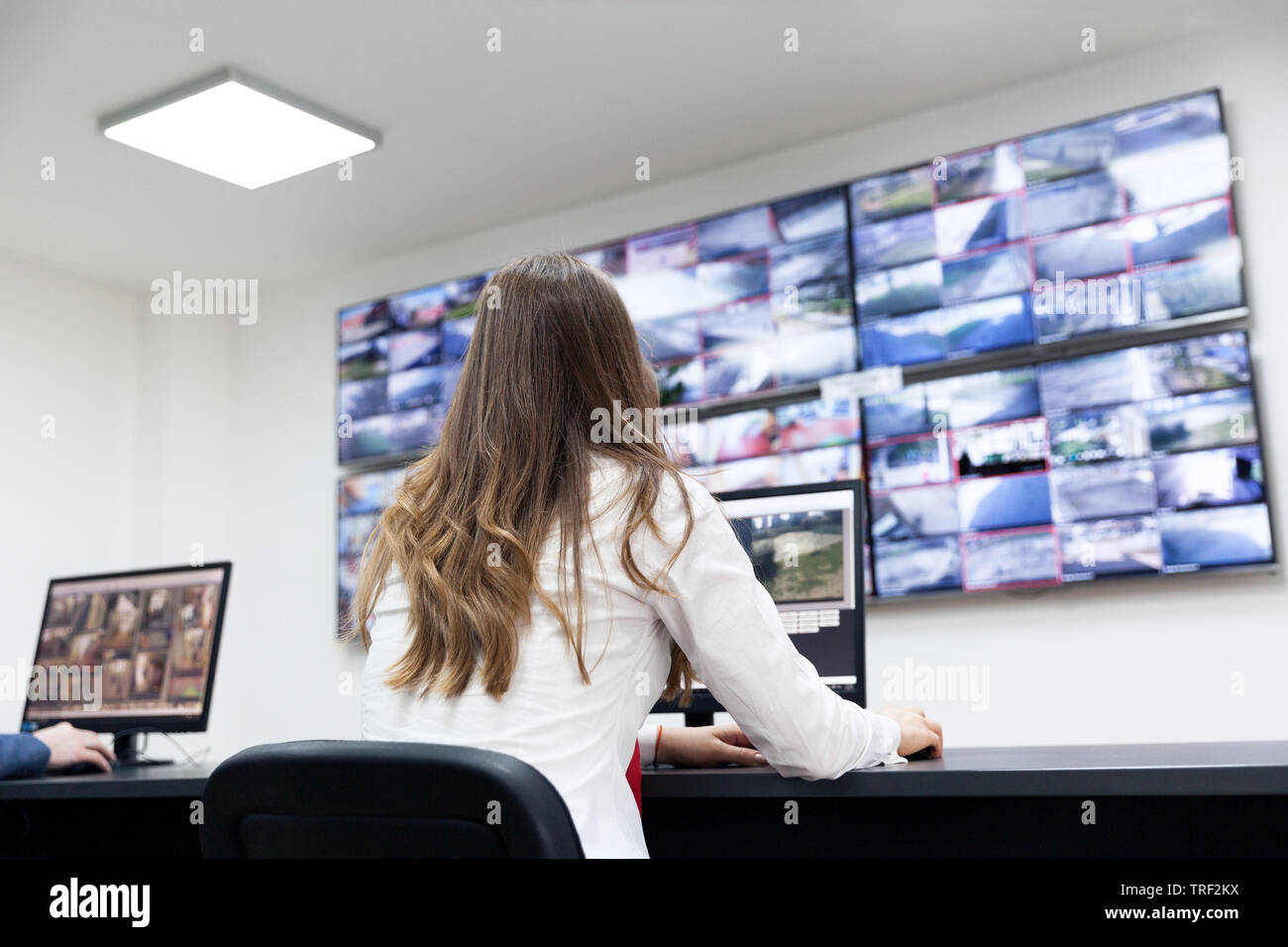 Security surveillance screens hi-res stock photography and images - Alamy